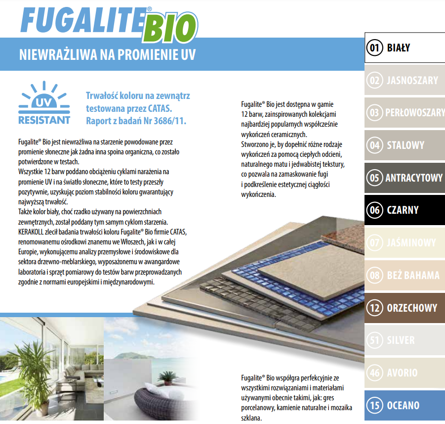 FUGA KERAKOLL FUGALITE BIO Hipoalergiczna spoina żywiczna 3kg / kolor ...